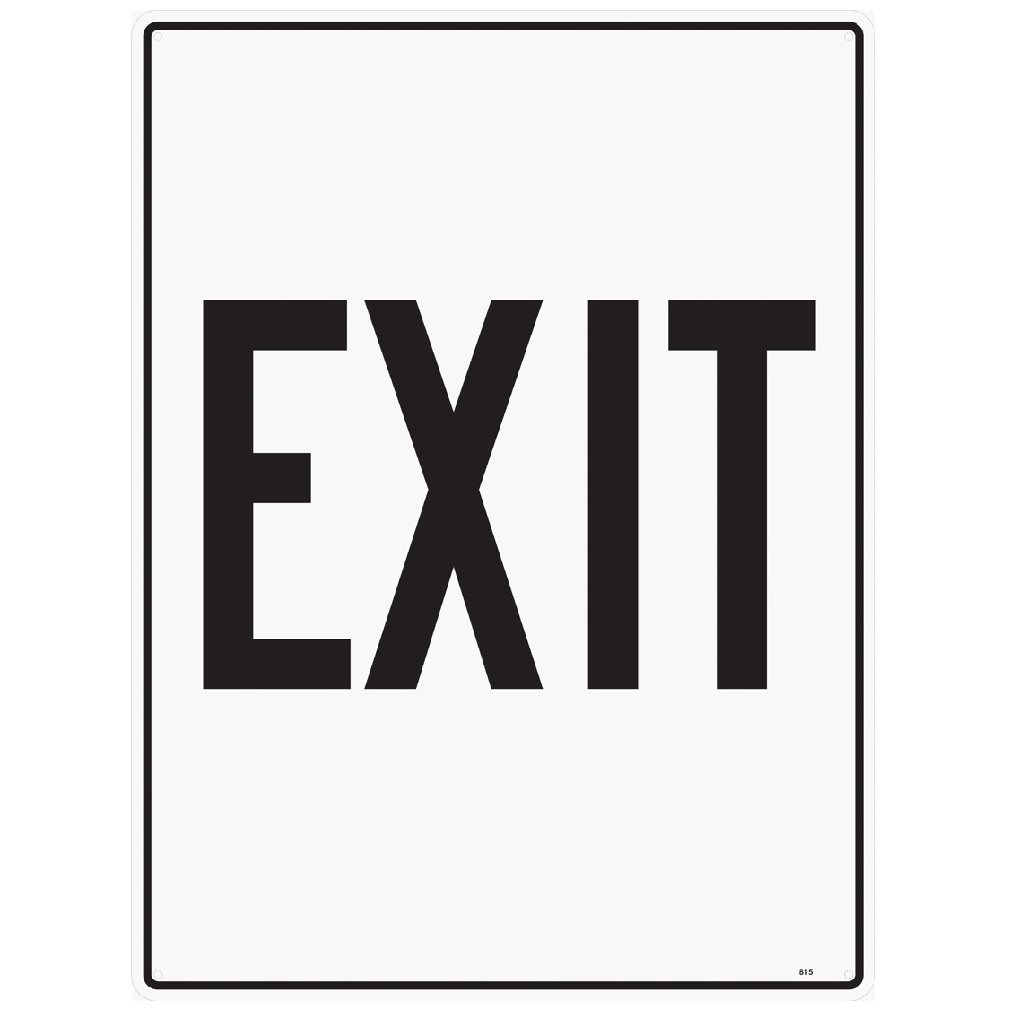 EXIT Sign (450mm x 600mm) - Metal - Safety Xpress