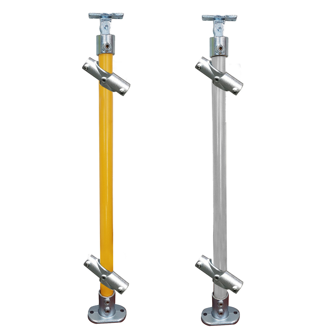 Through Stanchion with Straight Angle Base Plate - For 37° 700mm Mesh ...
