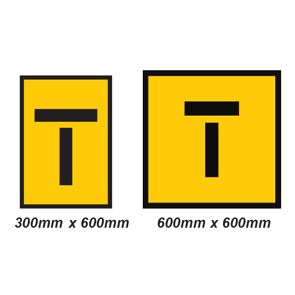 Lane Closed Sign (Symbol) - 2 Sizes - Corflute - Safety Xpress