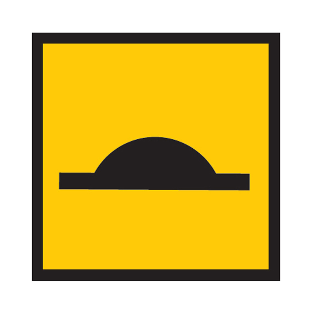 Speed Hump Sign - Symbol (600mmx600mm) - Corflute - Safety Xpress
