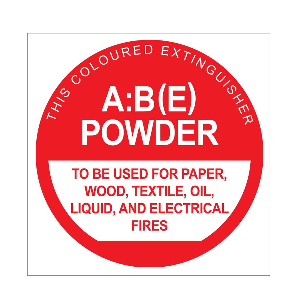Fire Extinguisher Identification Sign - ABE - PVC | Safety Xpress