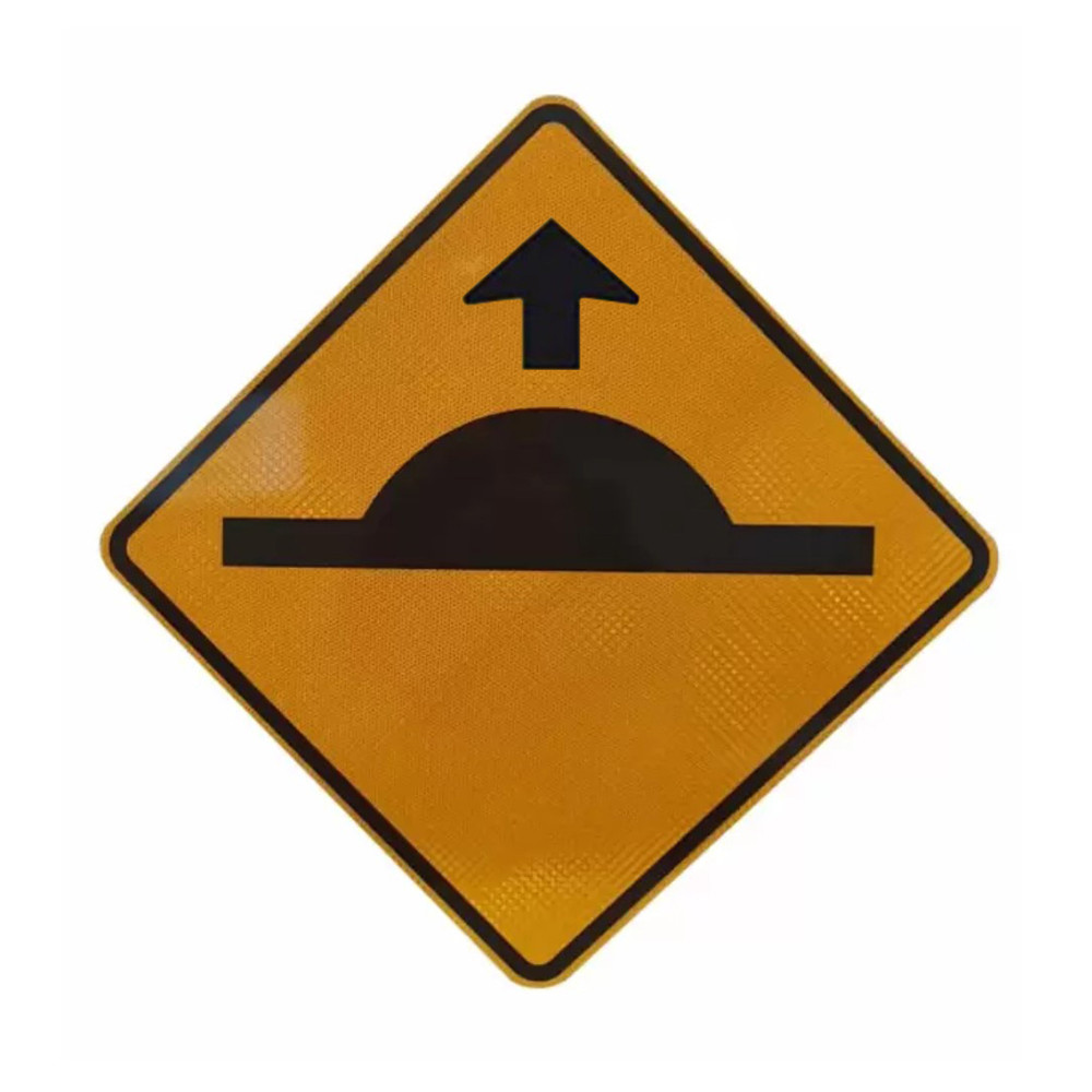 Speed Hump Sign (600MM) Diamond - Class 1 Reflective Aluminium - Safety ...