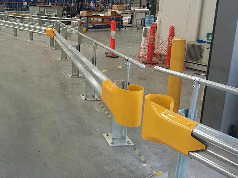 Guard Rail 1200mm Post with Baseplate - Safety Xpress