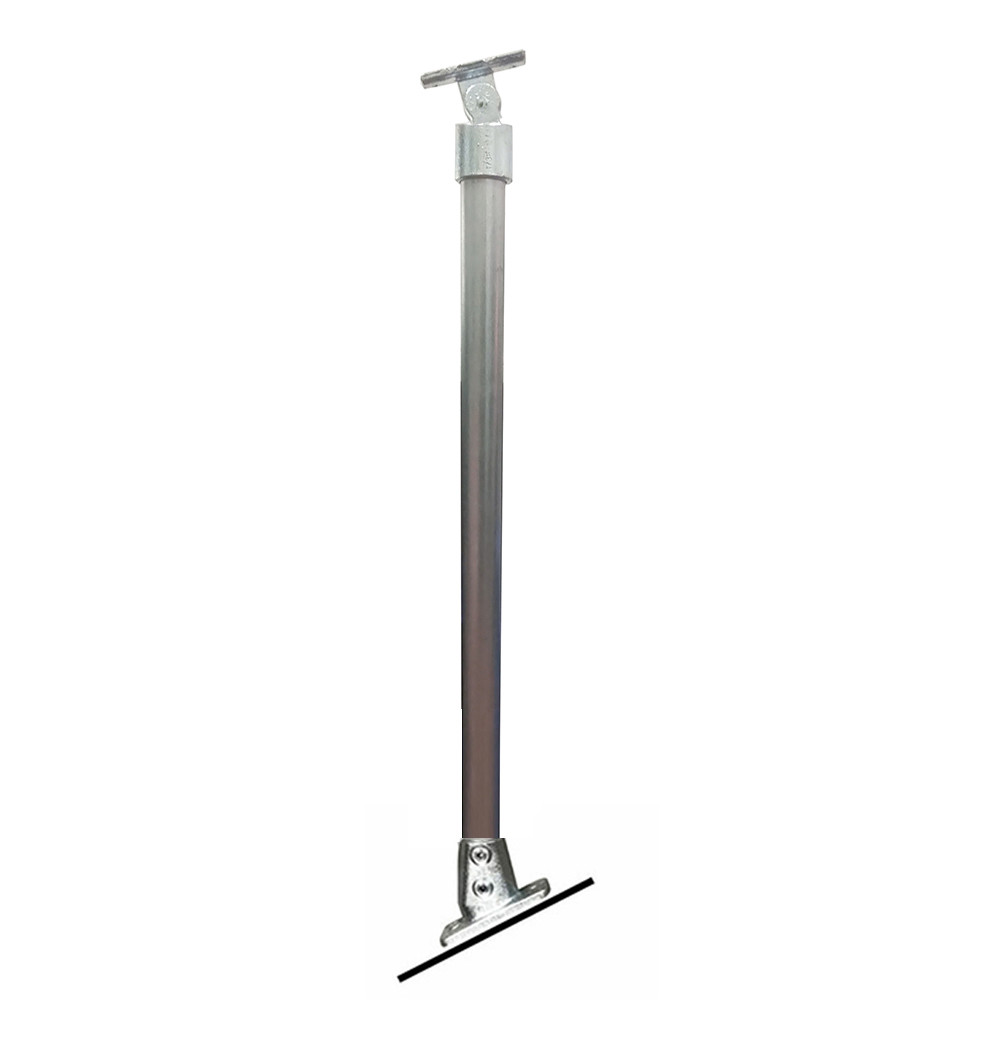 DDA Stanchion - Base Plate 11°-30° - Galvanised Or Yellow - Safety Xpress
