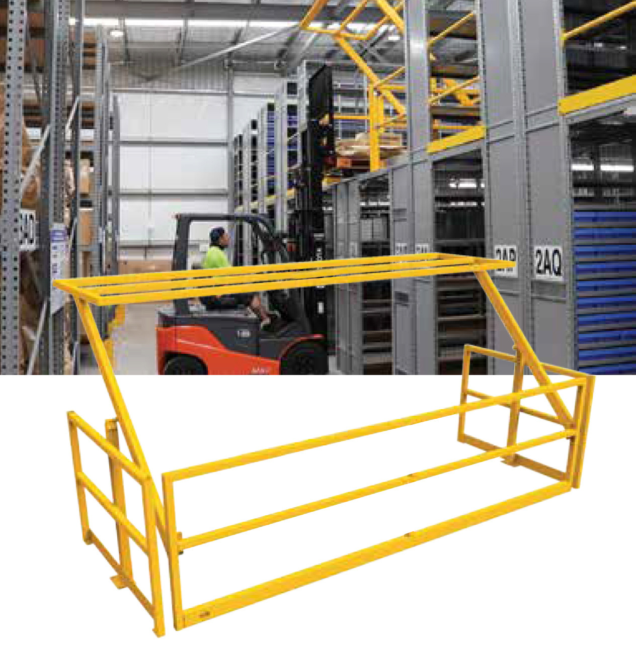 Mezzanine Pallet Loading Gate - Low Profile - 2400W x 1900 H To Suit ...