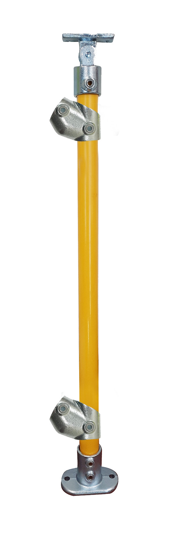 End Stanchion with Straight Angle Base Plate - Rise - 30 - 60 ...