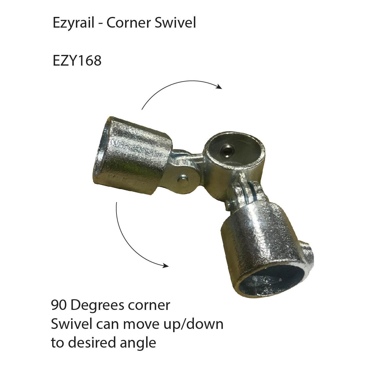 Ezyrail 168 - Corner Swivel 90° - Safety Xpress