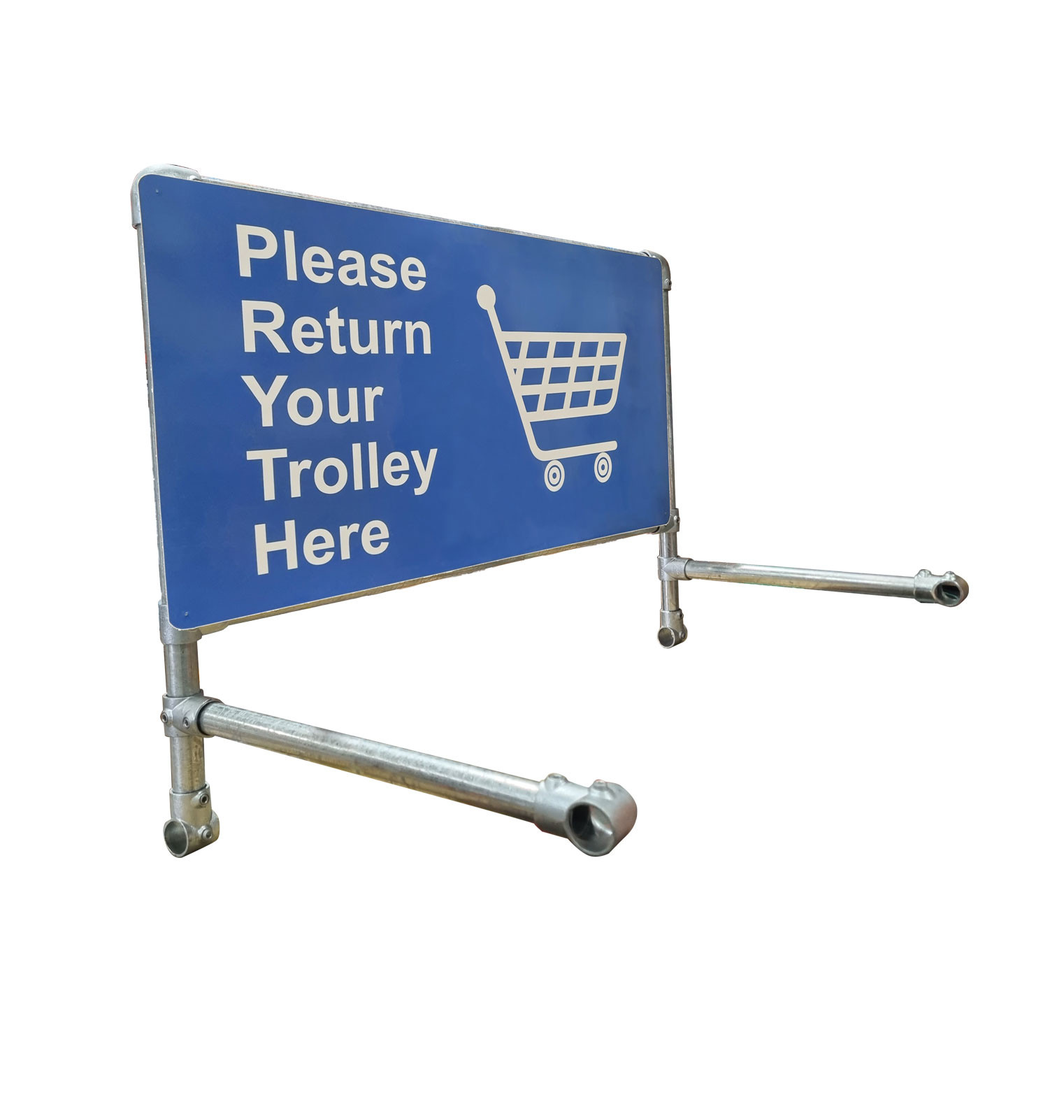 Ezyrail Modular Trolley Bay Sign (Double Sided) and Frame 1700mm ...