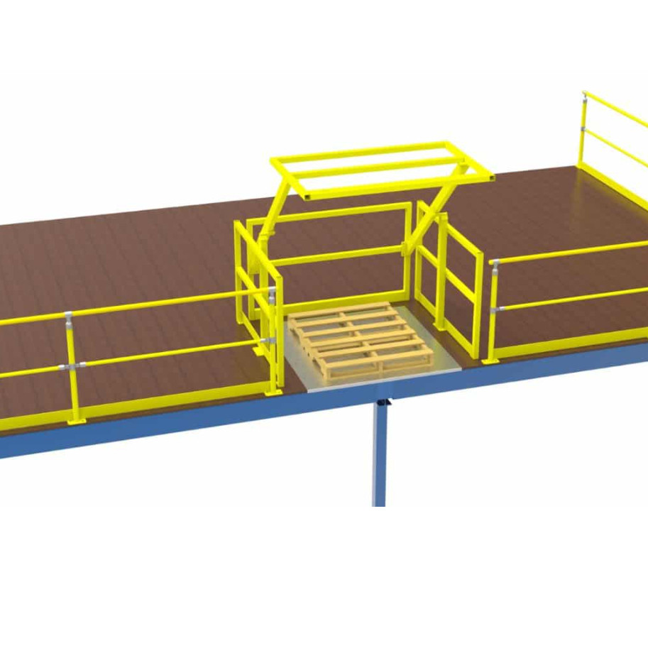 Mezzanine Pallet Loading Gate - Low Profile - 1925W x 1900H To Suit ...
