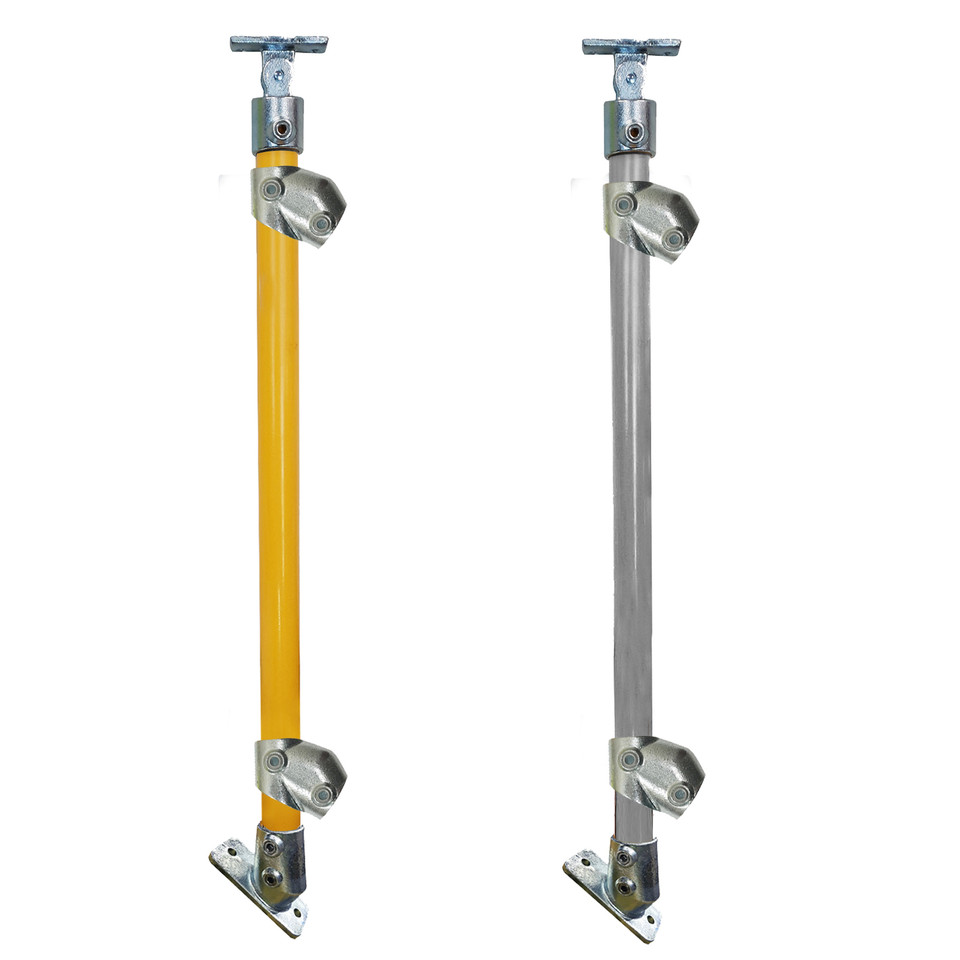 End Stanchion with Angle Base Plate - Fall - Galvanised Or Yellow ...