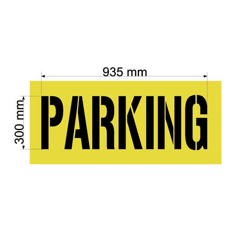 Line Marking Stencil - PARKING - 300MM - 2mm OR 3mm Thickness | Safety ...