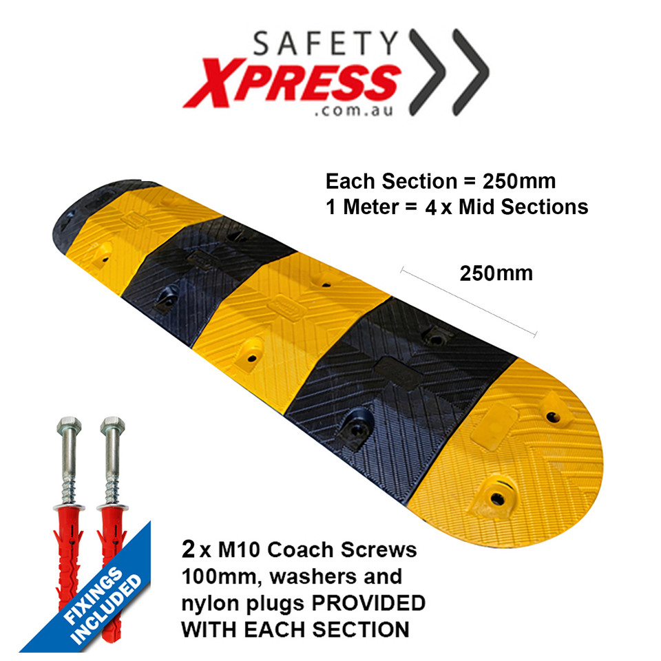 Rubber Compliant Speed Humps For Sale | Safety Xpress