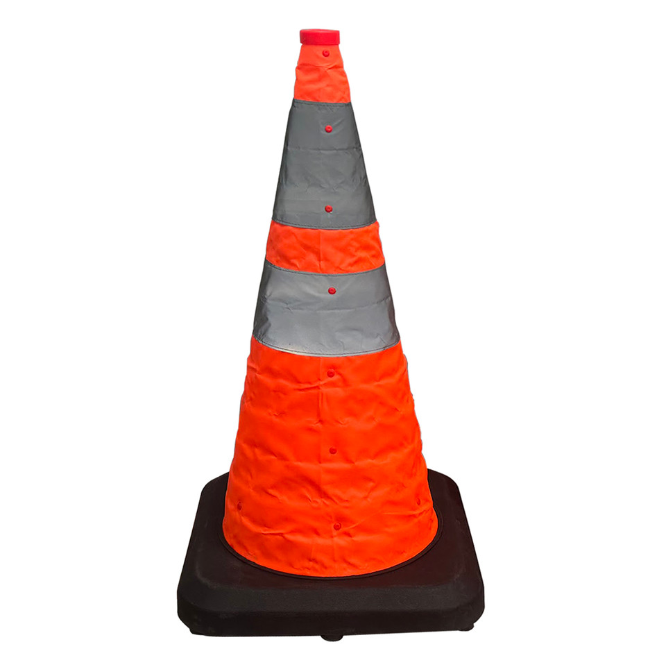 Collapsible Traffic Cone with Lights 700mm - Heavy Duty Base | Safety ...