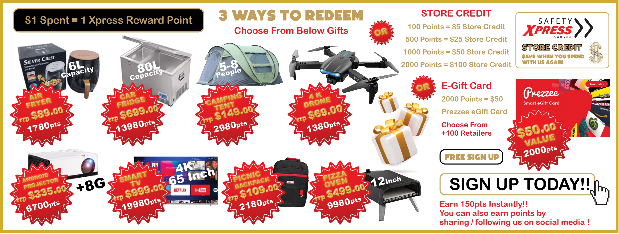 Earn Xpress Reward Points