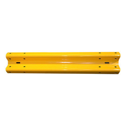 Guard Rail W-Beam 2.5M Length - Powdercoated Safety Yellow | Safety Xpress