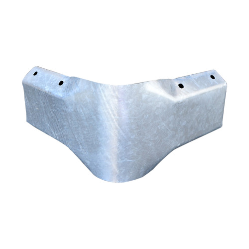 Guard Rail External Right Angle Bend - Galvanised | Safety Xpress