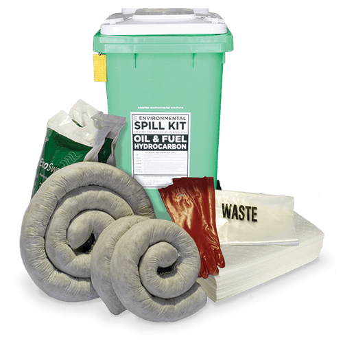 120L Fuel and Oil Spill Kit - Mobile Wheeled Container | Safety Xpress