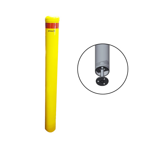 Bollard Surface Mount Concealed Base 140mm x 1200mm | Safety Xpress