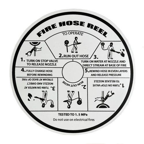 Fire Hose Reel Sticker | Safety Xpress