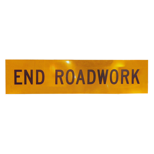 End Road Work Sign (1200mmx300mm) - Corflute | Safety Xpress