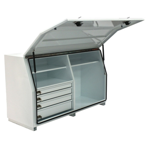 Ute Tool Boxes - Paramount 850H Series Steel Minebox - 4 x Half Length ...