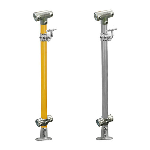 Ezyrail - Offset 0 - 11Â° Through Stanchion - Galvanised or Yellow ...