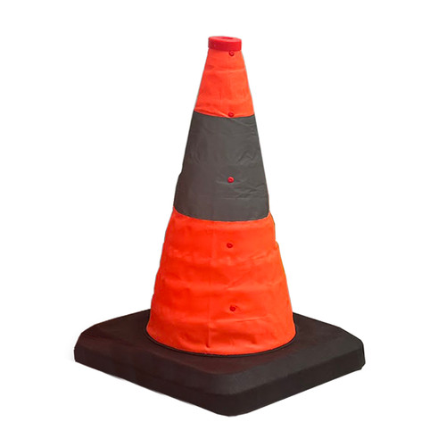 Collapsible Traffic Cone with Lights 500mm - Heavy Duty Base | Safety ...
