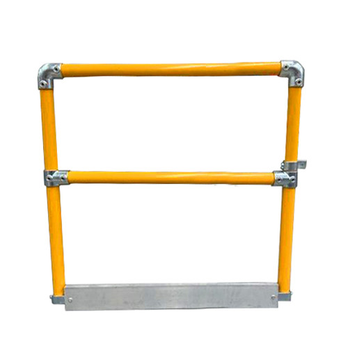 Ezyrail U-Gate with Crossbar & Kick Panel - 900mm Wide | Safety Xpress