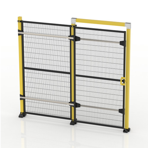 Machinery Guard - Single Mesh Sliding Door 2000mm | Safety Xpress