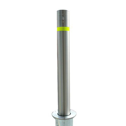 316 Stainless Steel Keyed Retractable 114mm Bollard | Safety Xpress ...