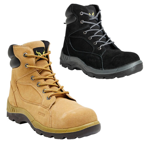 Munka Girder Zip Work Boots - Wheat or Black - Safety Xpress