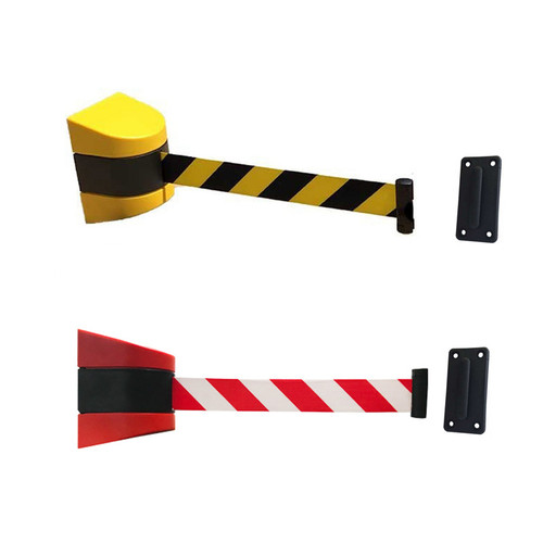 Wall Mounted Retractable Safety Barrier - 9 Metre | Safety Xpress
