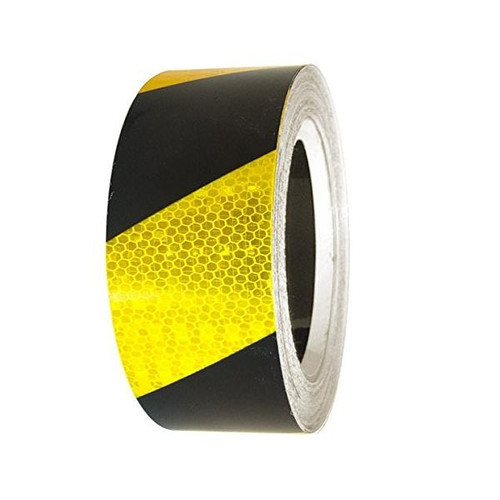 Reflective Tape Class 1 - Yellow and Black - 45 Metre Roll - Safety Xpress