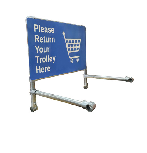 Ezyrail Modular Trolley Bay Sign (Double Sided) and Frame 850mm ...