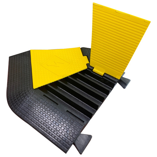 Cable Protector 45 Deg Corner 5-Channel 18 Tonne | Safety Xpress