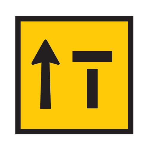 Lane Status Sign - 2 Lanes - Right Lane Closed (600mmx600mm) - Corflute ...