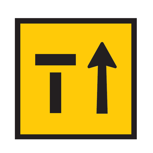 Lane Status Sign - 2 Lanes - Left Lane Closed (600mmx600mm) - Corflute ...