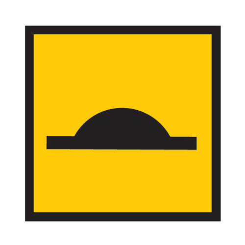 Speed Hump Sign - Symbol (600mmx600mm) - Corflute | Safety Xpress