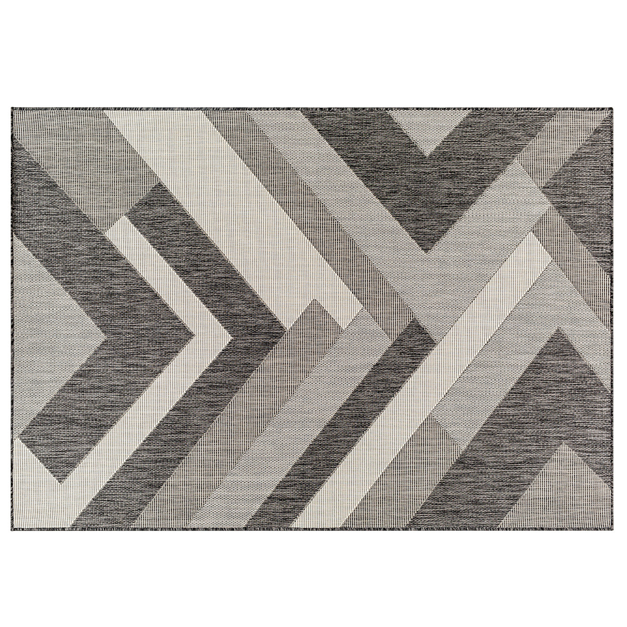 Dark Grey Herringbone Rug - Fortunoff Backyard Store