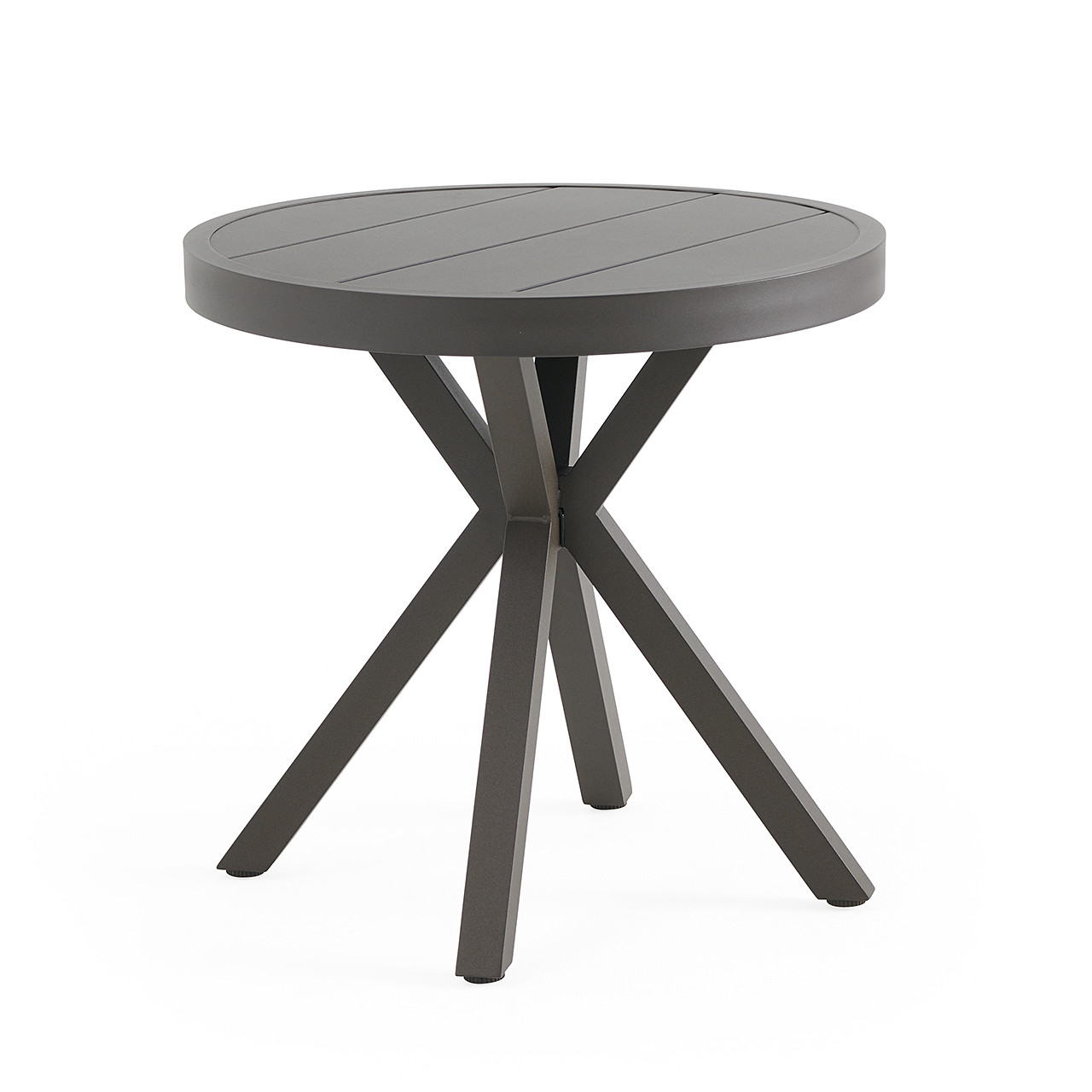 Fairmont Aged Bronze Aluminum 24 in. D End Table - Fortunoff Backyard Store