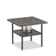 Naples Aged Bronze Cast Aluminum 26 in. Sq. Side Table