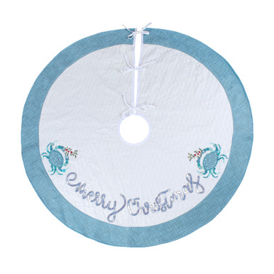 National Tree Company 52 in. Sea Shore "Merry Christmas" Tree Skirt ...