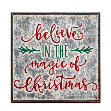 In-Store Only - 15 in. Square Believe In The Magic of Christmas Sign ...