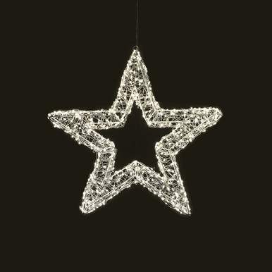11 in. Framed Star with 400 Mirco Warm White LED Lights - Fortunoff ...