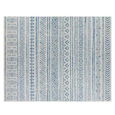 Tribal Blue Rug - Fortunoff Backyard Store
