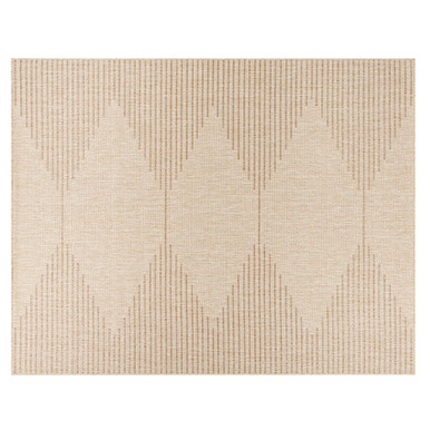 Natural Diamond Stripes Rug - Fortunoff Backyard Store