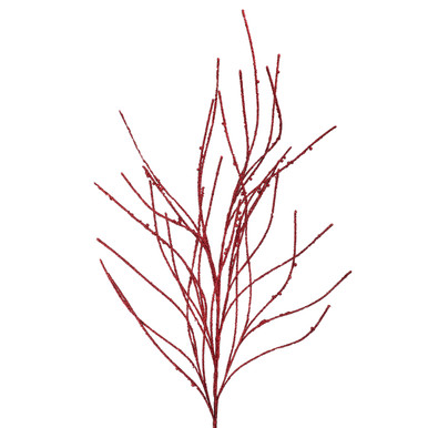 47 in. Red Wispy Willow Spray - Fortunoff Backyard Store