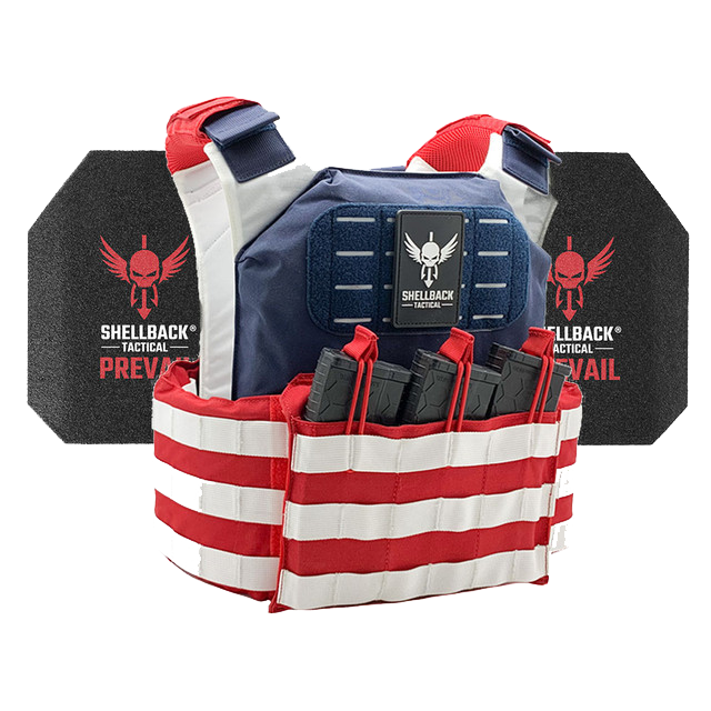 SHELLBACK TACTICAL STARS AND STRIPES LEVEL III ARMOR KIT WITH AR1000 ...