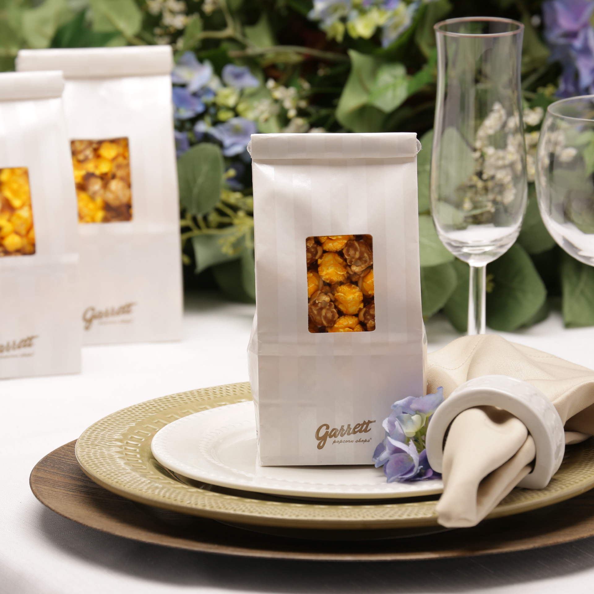 DIY Gourmet Popcorn Party Favors | 50 Favor Bags |Garrett Popcorn Shops