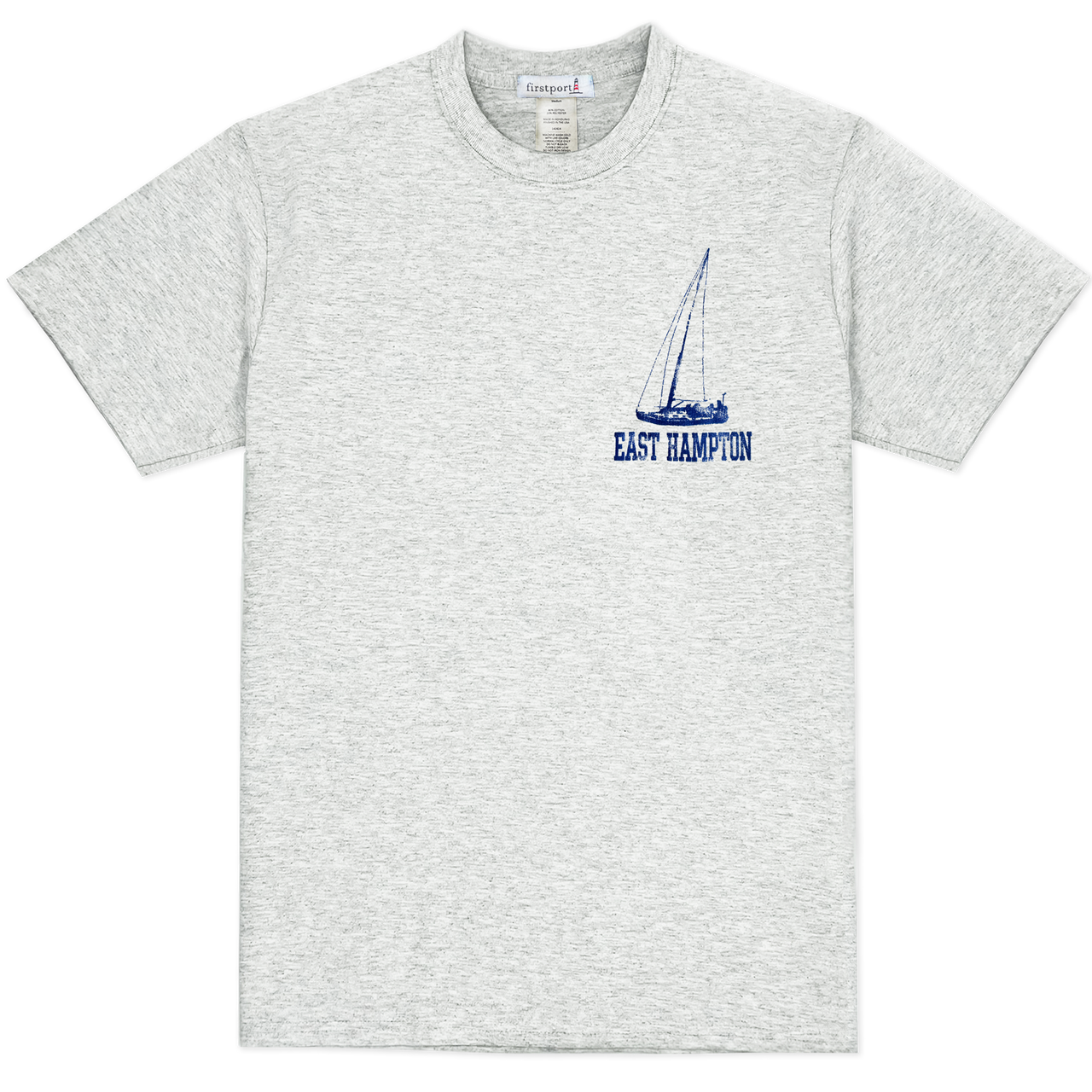 East Hampton Sail Essential T Shirt Ash Firstport